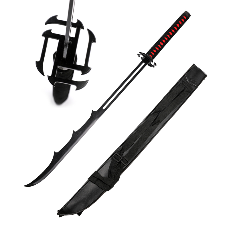 Japanese Bleach Carbon Steel Replica Ichigo Kurosaki Tensa Zangetsu ...