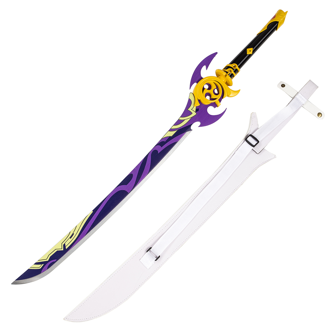 Genshin Impact Katana Sword Metal Baal Raiden Shogun Mistsplitter ...